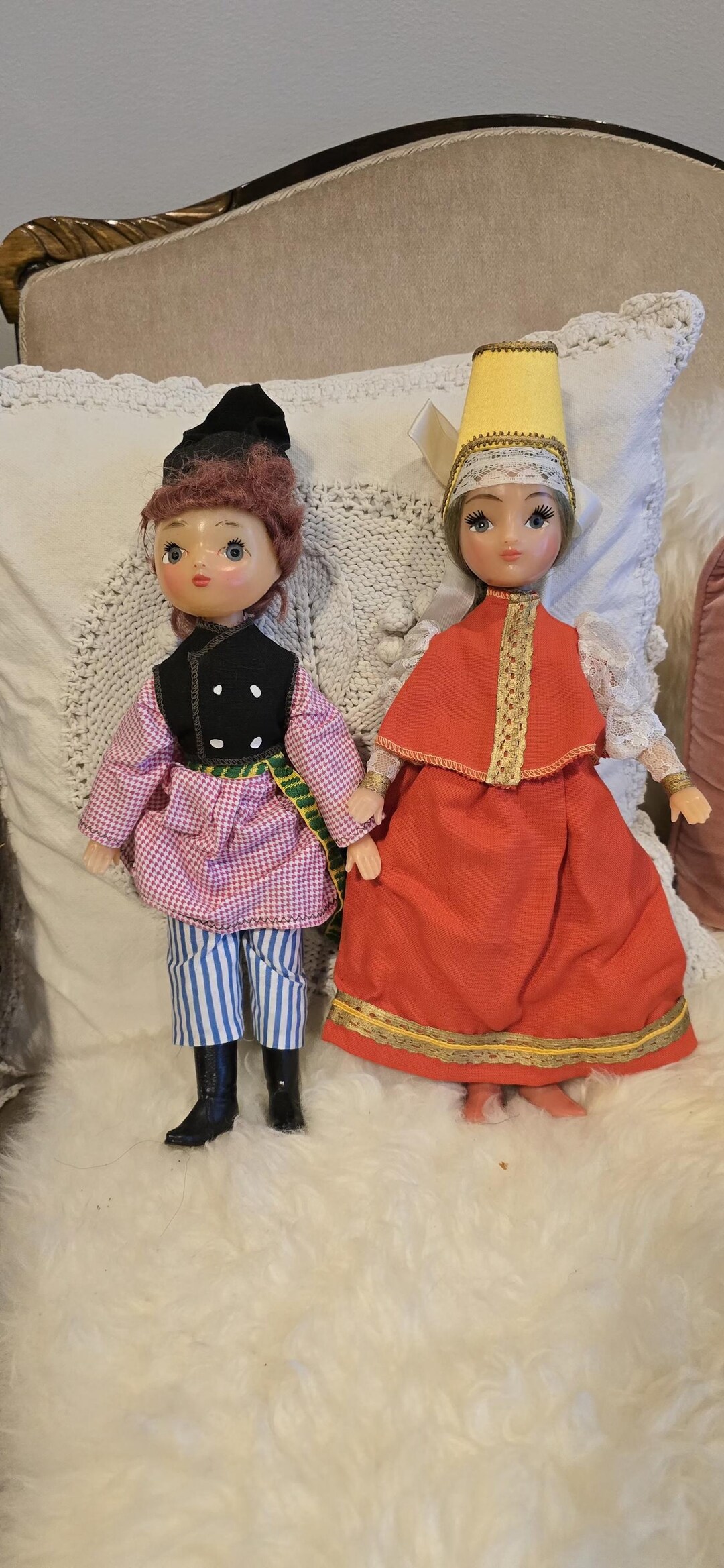 Vintage Soviet Toy Doll National Original Clothes Dress Costume USSR ...