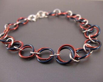 Jump ring bracelet | Etsy