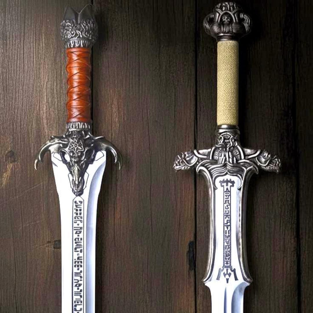 Handmade Conan Father's Atlantean Sword - High Carbon Steel Medieval ...
