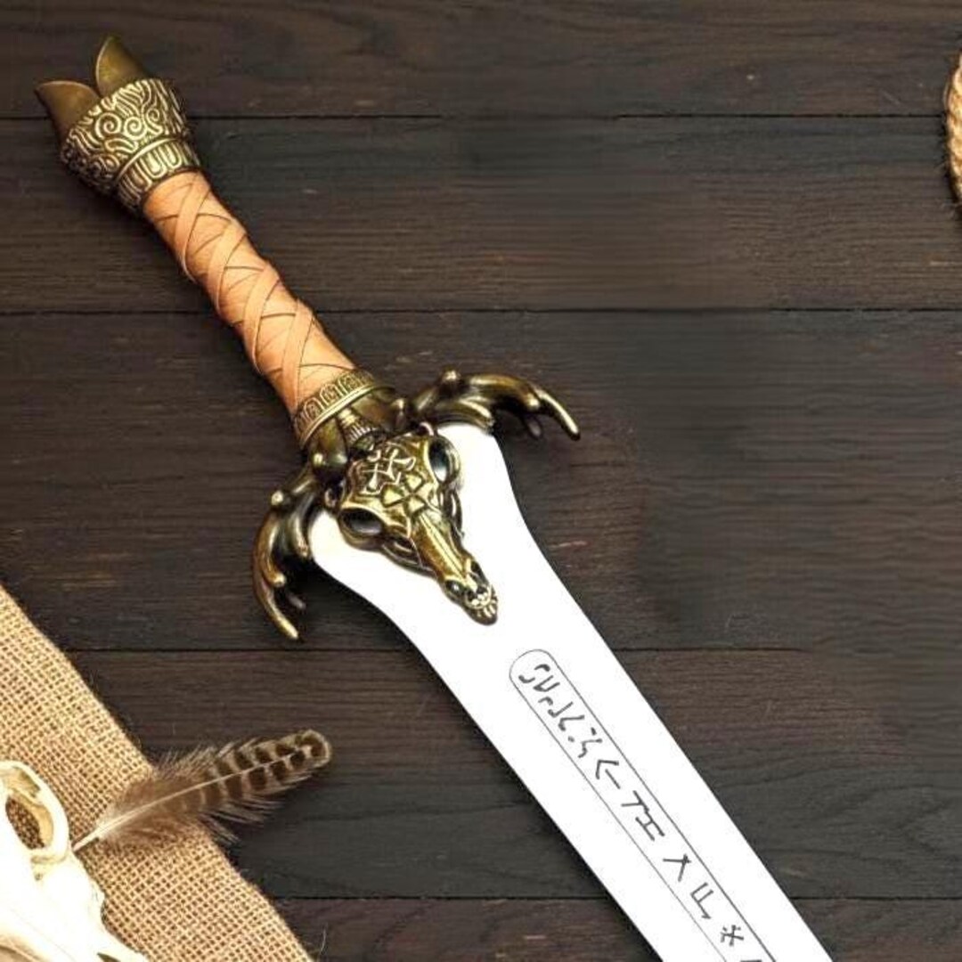 Handmade Atlantean Sword Replica: Conan Father's Blade, High Carbon ...