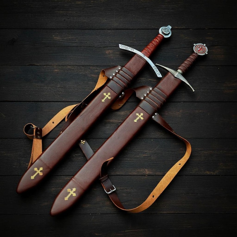 Medieval Handmade Knights Templar Sword: Hand-forged High Carbon Steel ...