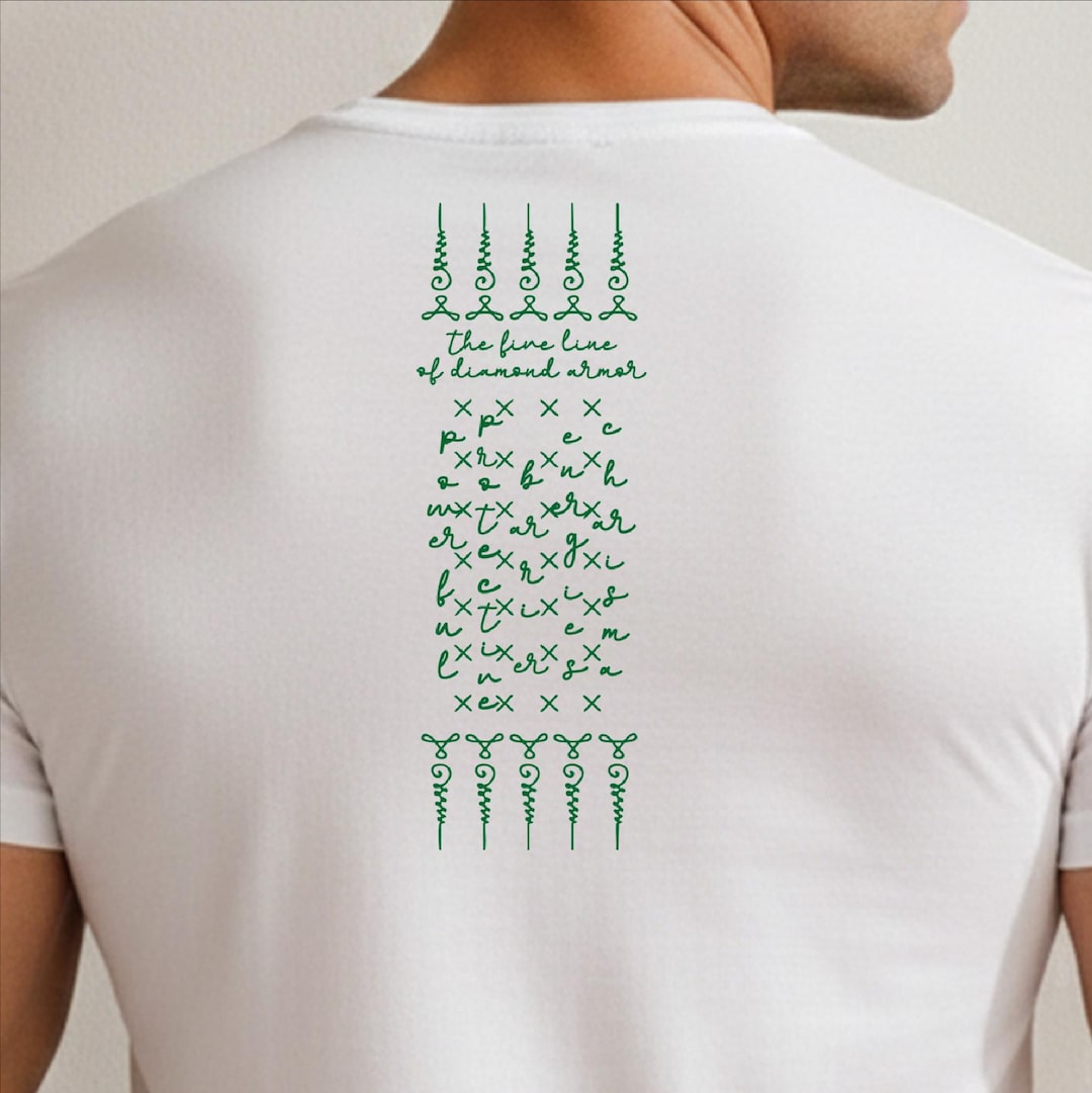 Sak Yant Five Line SVG PNG: Thai Sacred Tattoo Diamond Armor (digital ...
