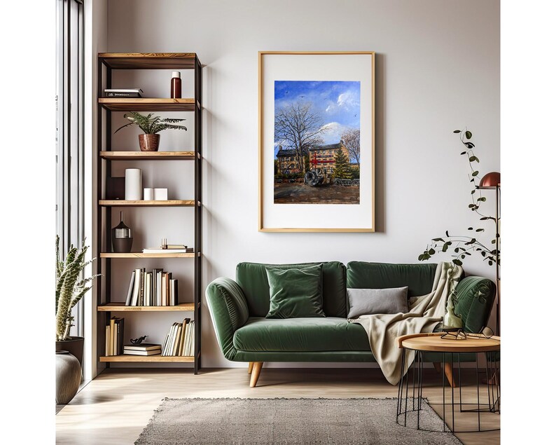 Christmas in Ramsbottom - Festive Acrylic Art Print | Lancashire Winter ...