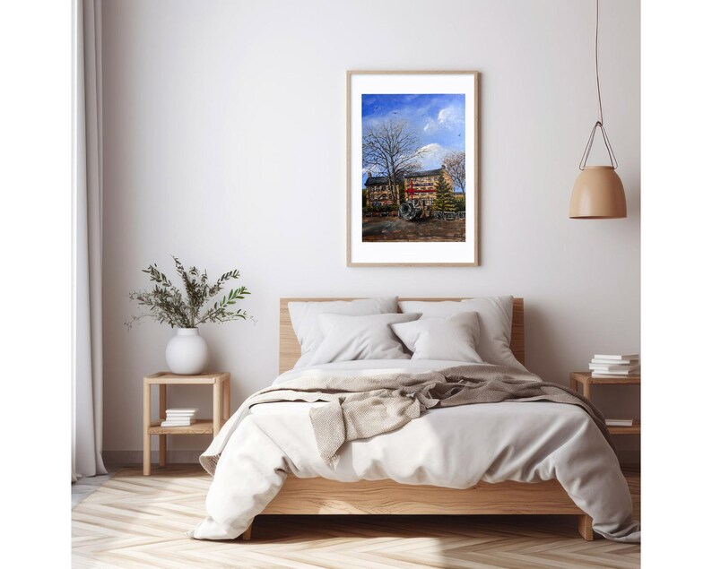 Christmas in Ramsbottom - Festive Acrylic Art Print | Lancashire Winter ...