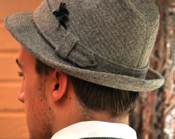Men's Wool Hat/ Vintage Dobbs Dapper Gray Wool Hat/ - Etsy