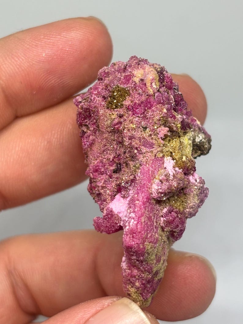 24g Natural Ruby in Matrix | Rare Moroccan Pink Corundum | Collector ...