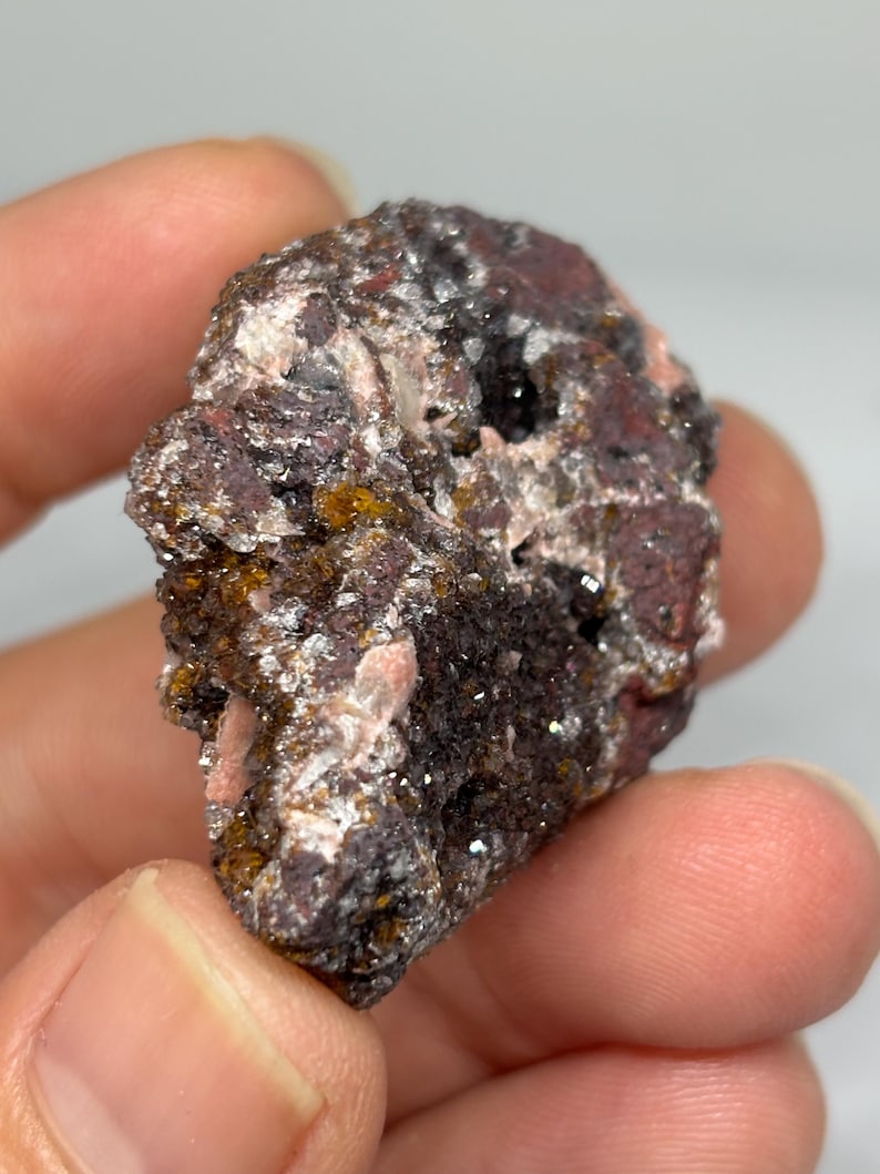 37g Rare South African Manganese Matrix Specimen Sparkling Micro ...