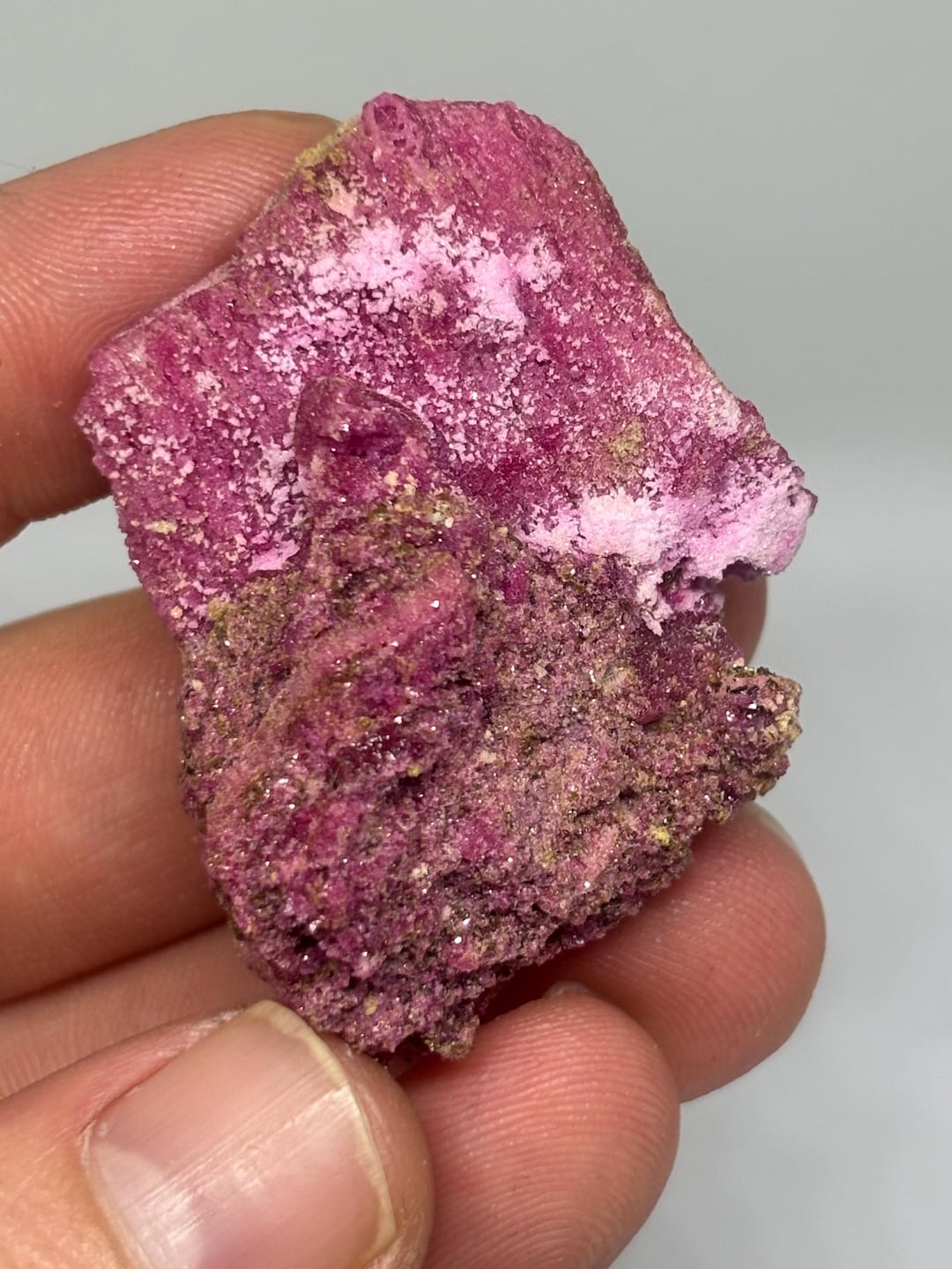 24g Natural Ruby in Matrix | Rare Moroccan Pink Corundum | Collector ...