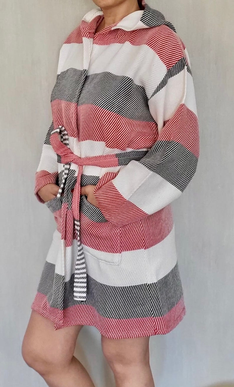 Natural Turkish Cotton Robe: Lightweight Spa Bathrobe - Etsy