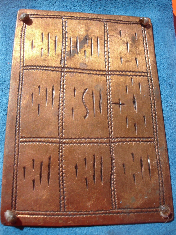 Niger Tuareg Tifinagh Hand Engraved COPPER Alphabet Pendant on - Etsy