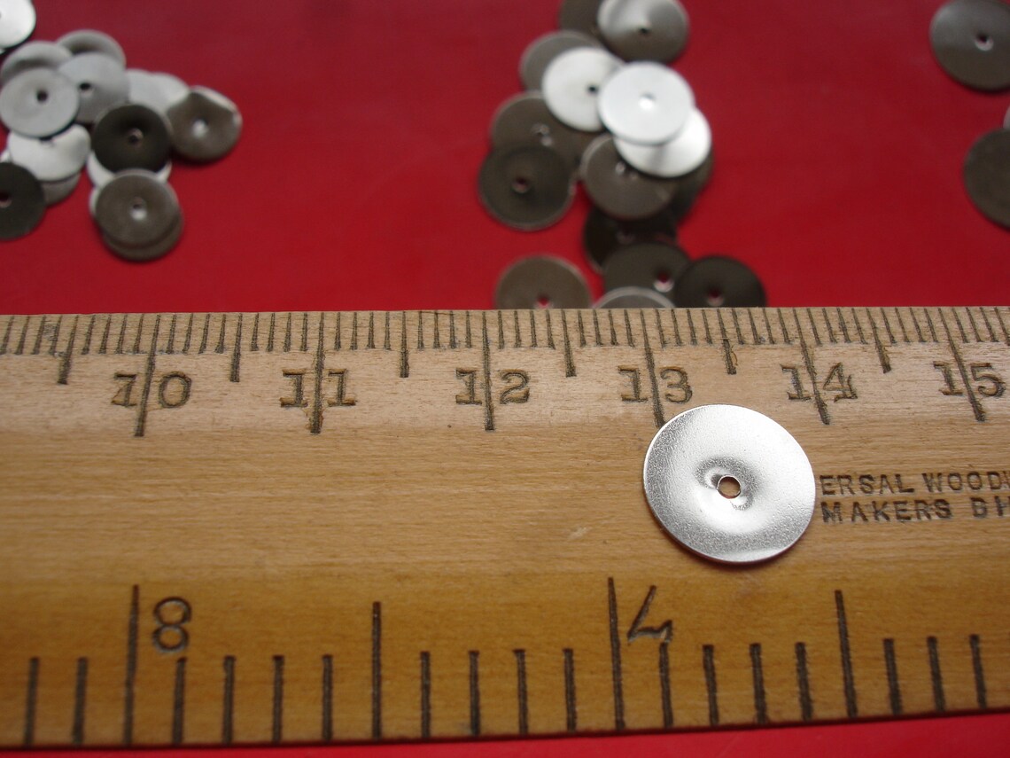 100 X Moroccan Silver Colour Mozuna Metal Sequin Discs for - Etsy