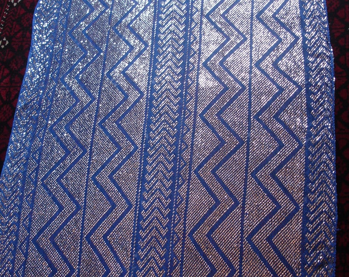 Antique Egyptian BLUE and Silver Colour Assuit Tulle Whole Coptic Shawl ...
