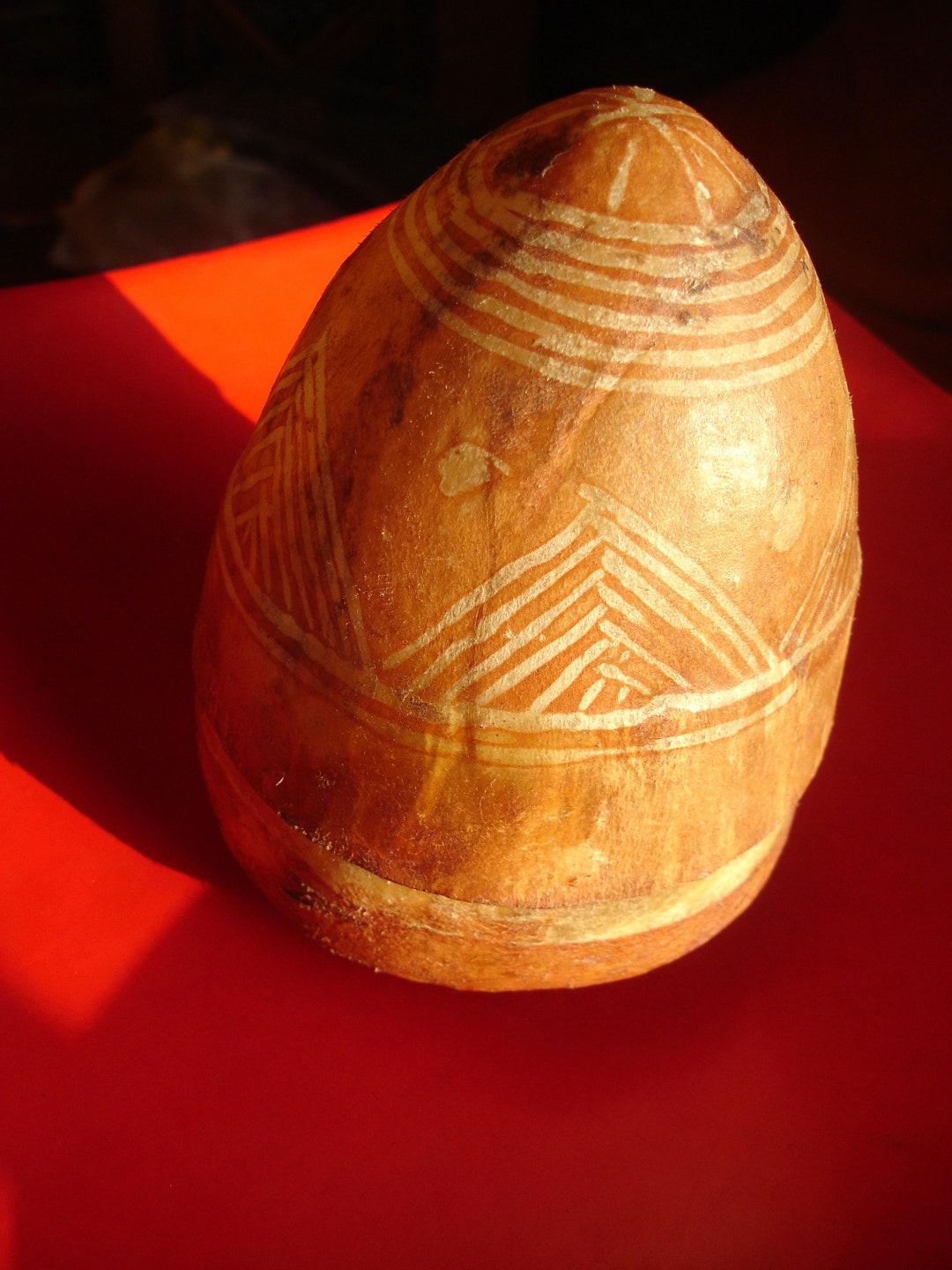 Niger Tuareg Camel Leather With Henna Design Pot Container L13 Cm - Etsy