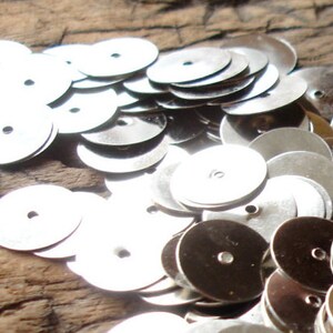 2,400 X Moroccan Silver Colour Mozuna Metal Sequin Discs for Handira ...