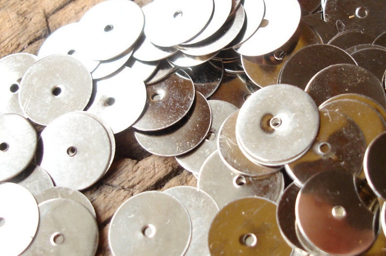 2400 X Moroccan Silver Colour Mozuna Metal Sequin Discs for - Etsy