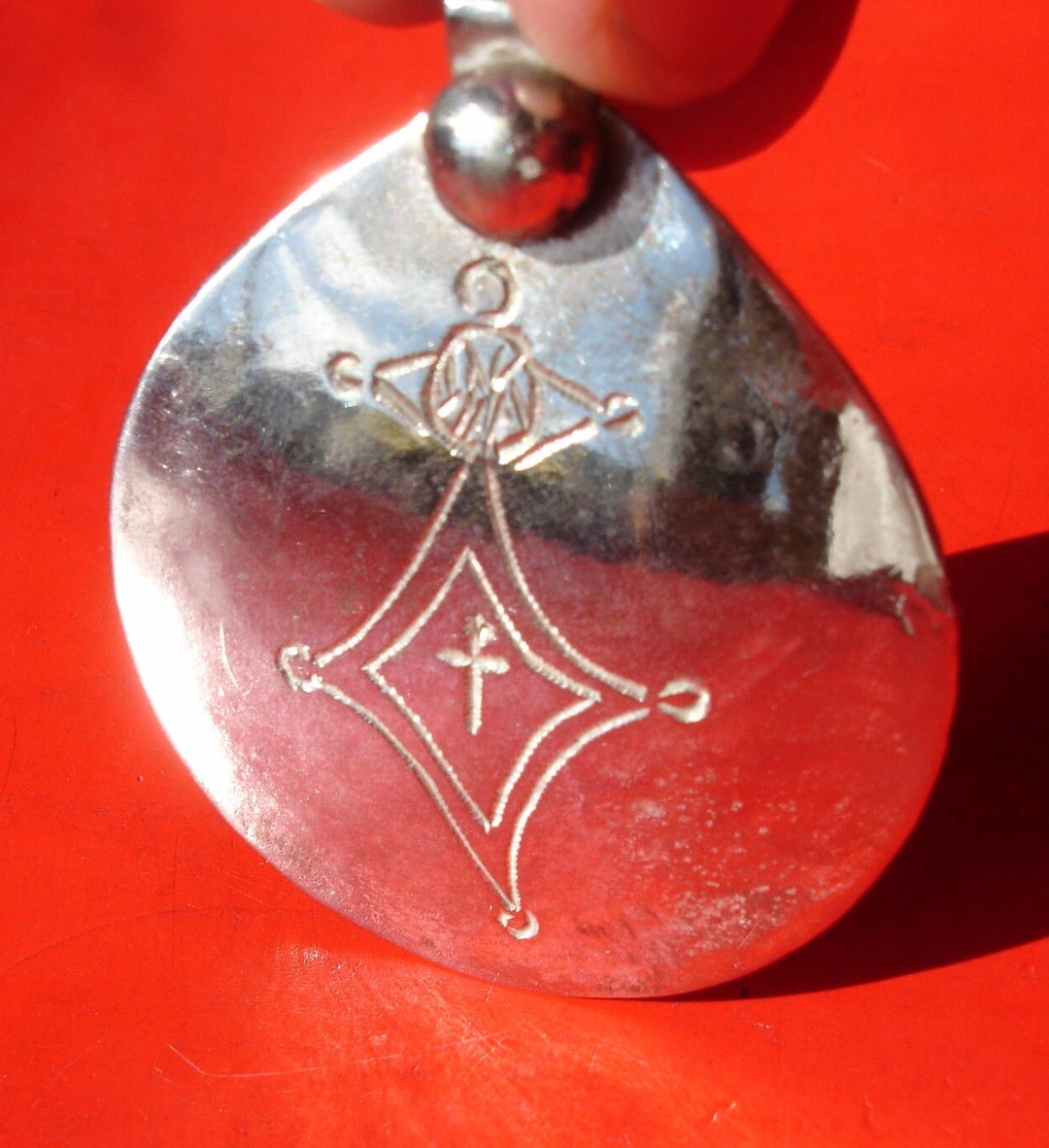 Moroccan Tuareg Hand Engraved Shiny Round Pendant W5 Cm - Etsy