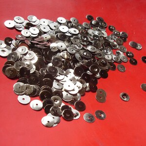 600 X Moroccan Silver Colour Mozuna Metal Sequin Discs for Handira ...