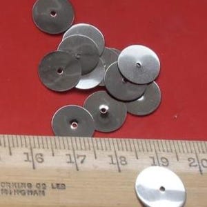100 X Moroccan Silver Colour Mozuna Steel Sequin Discs for Handira ...