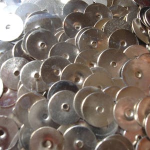 600 X Moroccan Silver Colour Mozuna Metal Sequin Discs for Handira ...