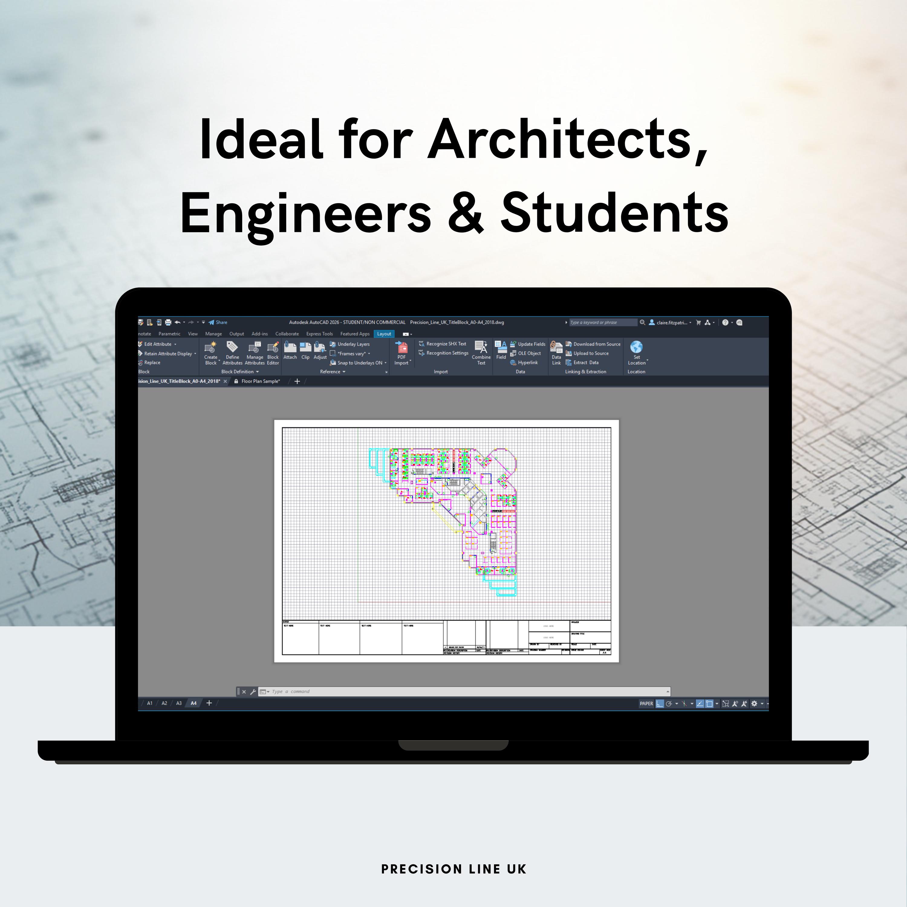 Autocad ISO A1 Title Block Template - Editable DWG Layout (digital ...