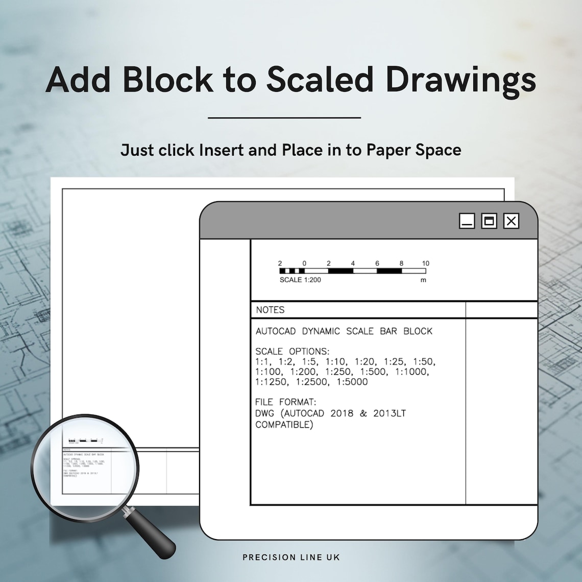 Autocad Dynamic Metric Scale Bar Block | DWG File (digital Download) - Etsy