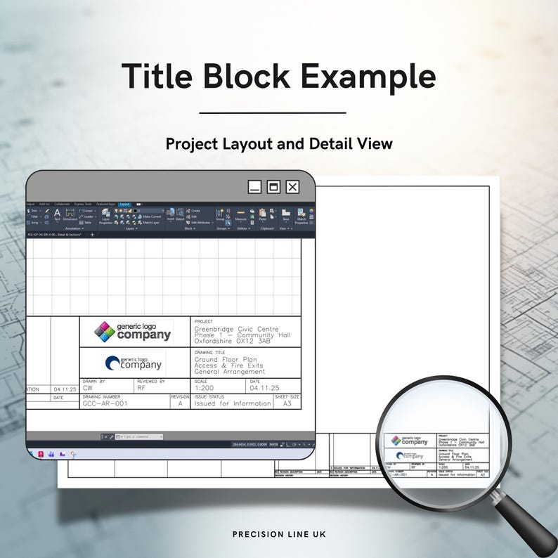 Autocad ISO A3 Title Block Template - Editable DWG Layout (digital ...