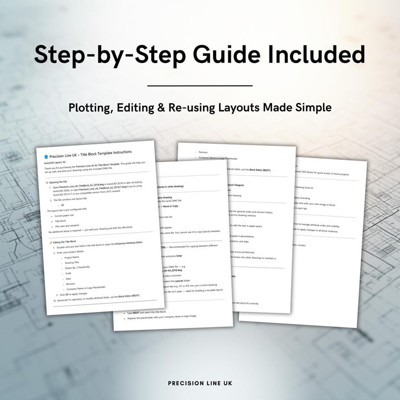 Autocad ISO A2 Title Block Template Pack - Editable DWG Layout (digital ...