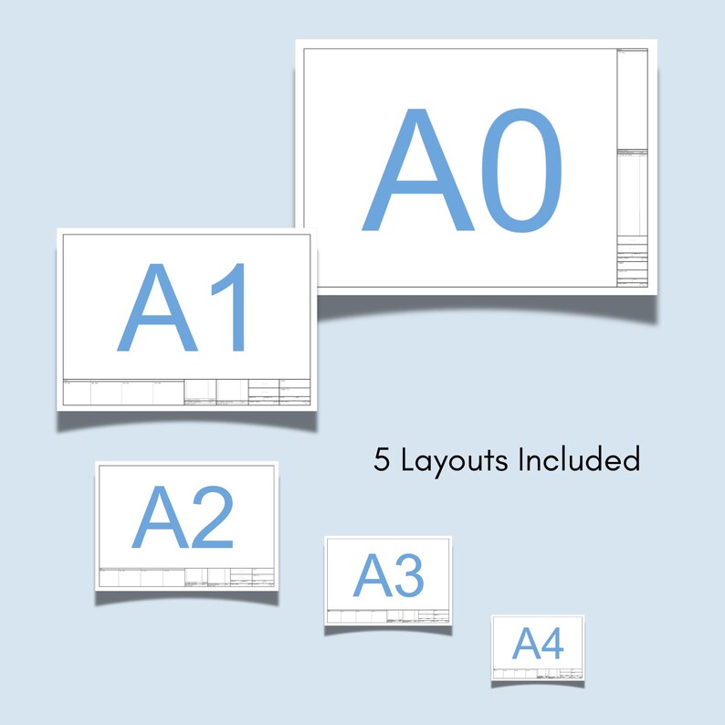 Autocad Title Block Template Pack (A0-A4) - Editable DWG Layouts ...