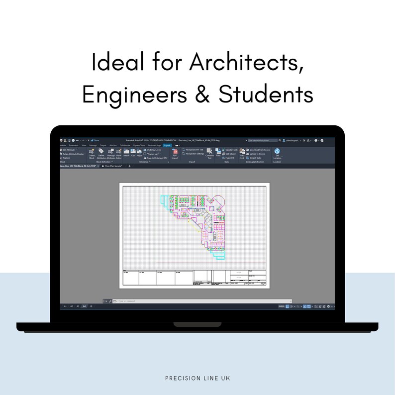 Autocad Title Block Template (A4) - Editable DWG Layout (digital ...