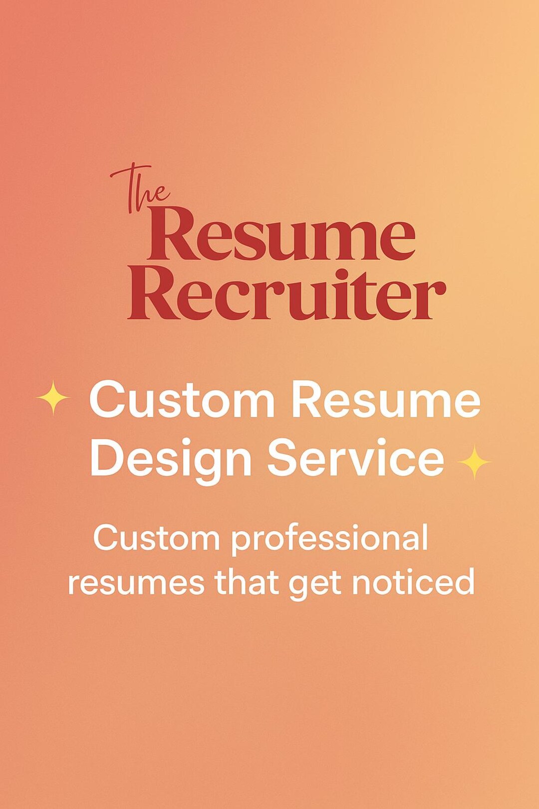 Custom Resume Design Service | Ats-optimized, Professional Makeover - Etsy