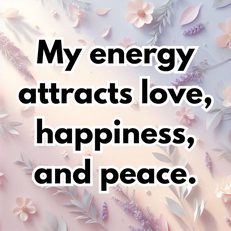 Self Love Affirmation Digital Download | Positive Energy Quote ...