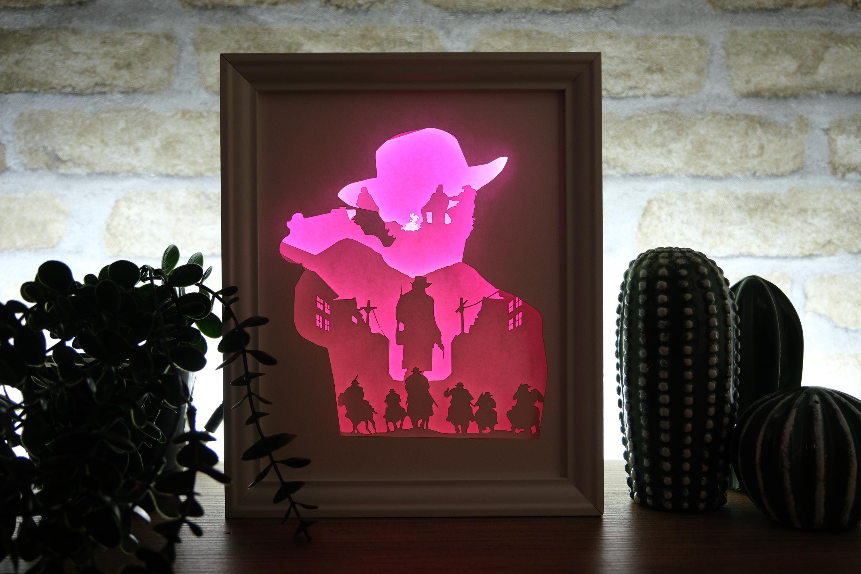 Red Redemption Light Box - Etsy