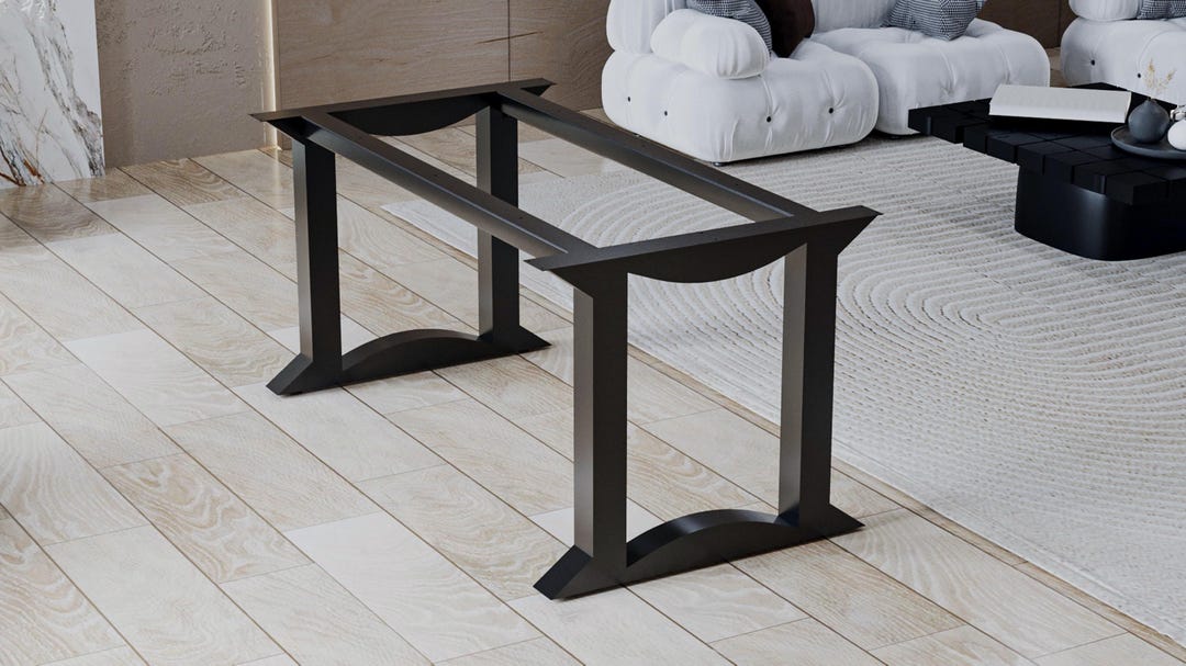 Handmade Steel Table Base: Modern Polygon Design - Etsy