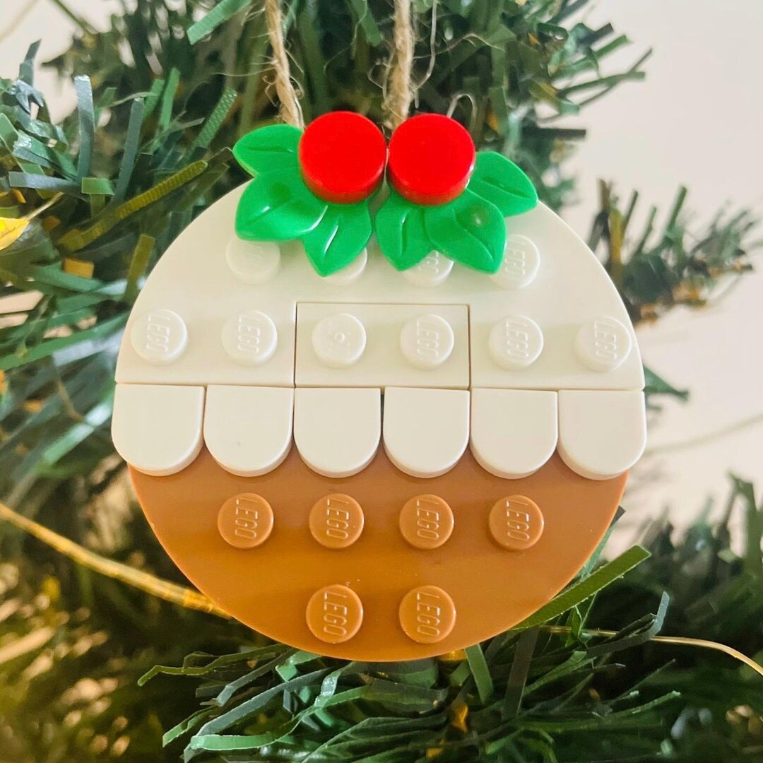 Genuine LEGO® Christmas Pudding Christmas Tree Decoration Bauble ...