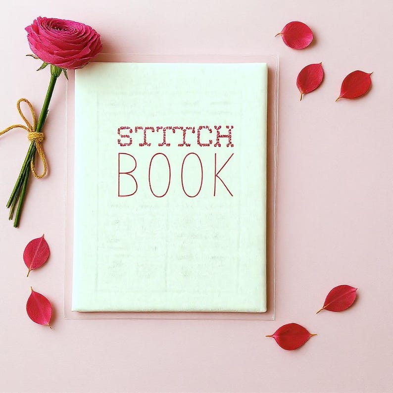 DIY Embroidery Stitch Booklet Kit: Canvas Fabric Sketchbook - Etsy