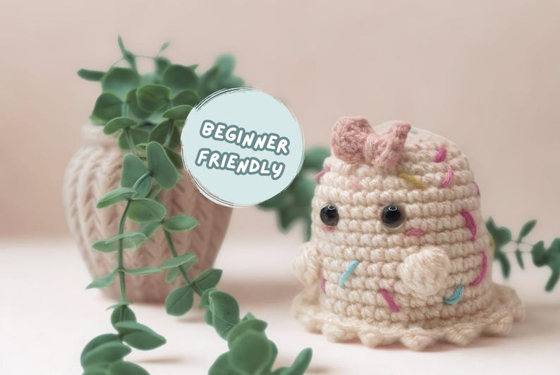 Sally Sprinkles Ghost Crochet Pattern, Halloween Amigurumi Plush, Cute ...