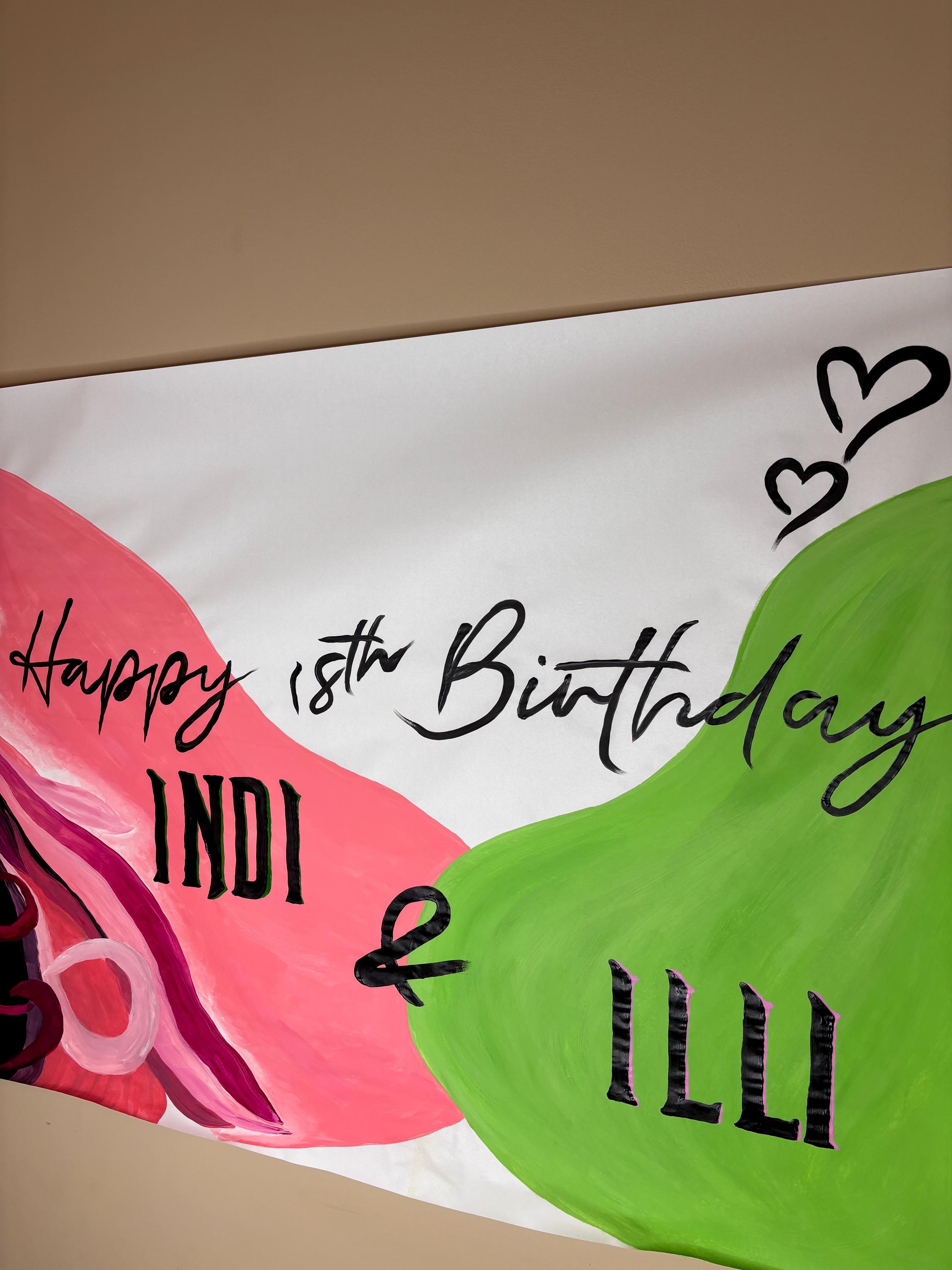 Custom Wicked Birthday Banner - Hand Painted Personalised Party ...