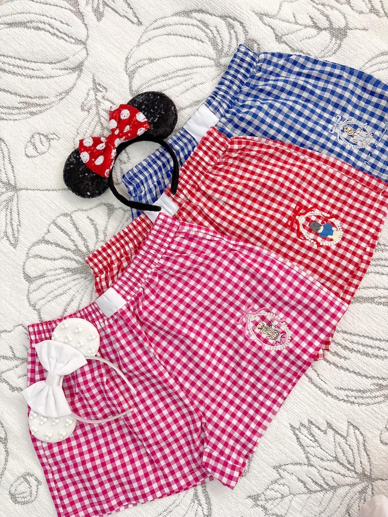 Disney Princess Inspired Gingham Shorts - Etsy