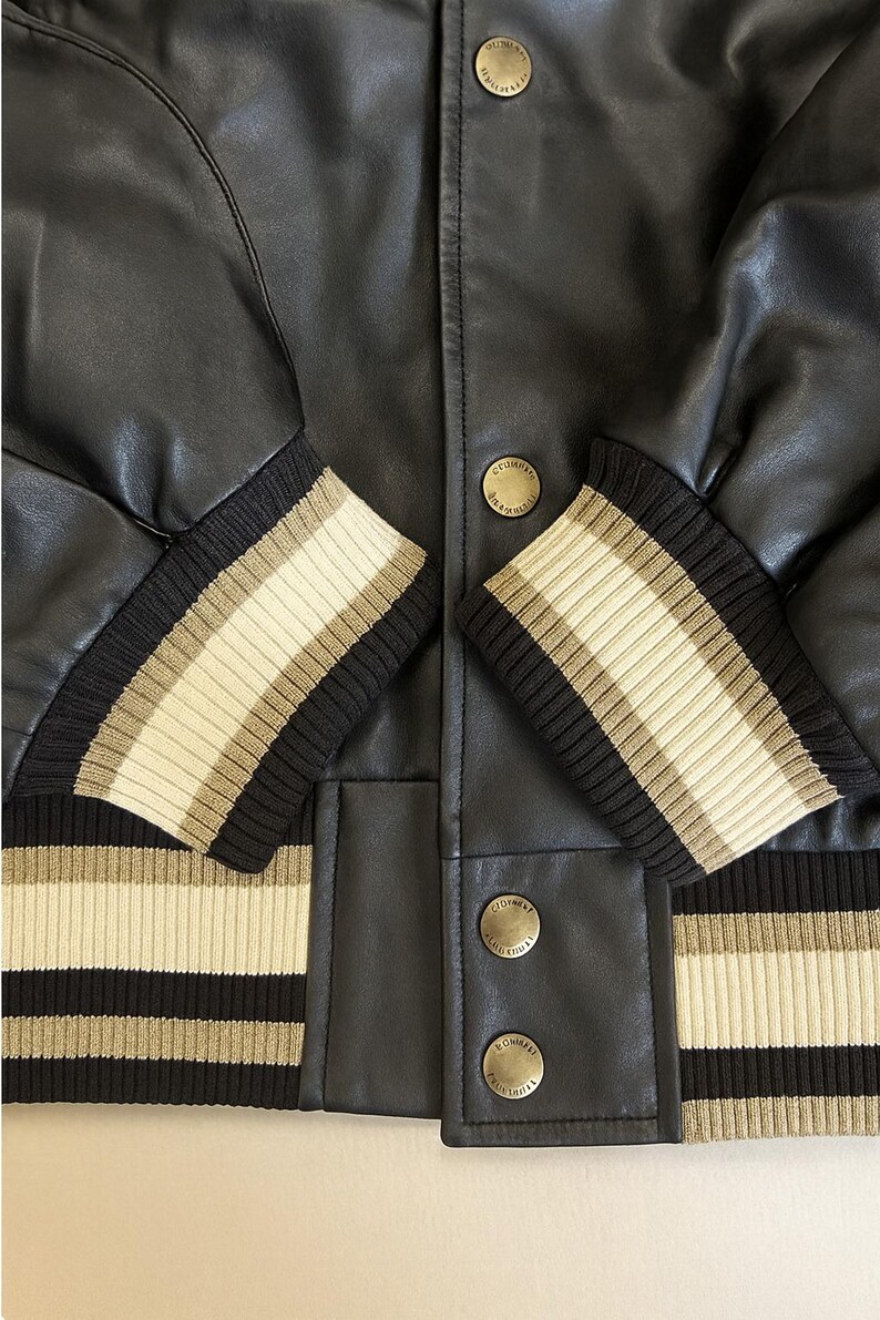 APXGP F1 Movie Inspired Black Leather Varsity Jacket – Handmade Racing ...