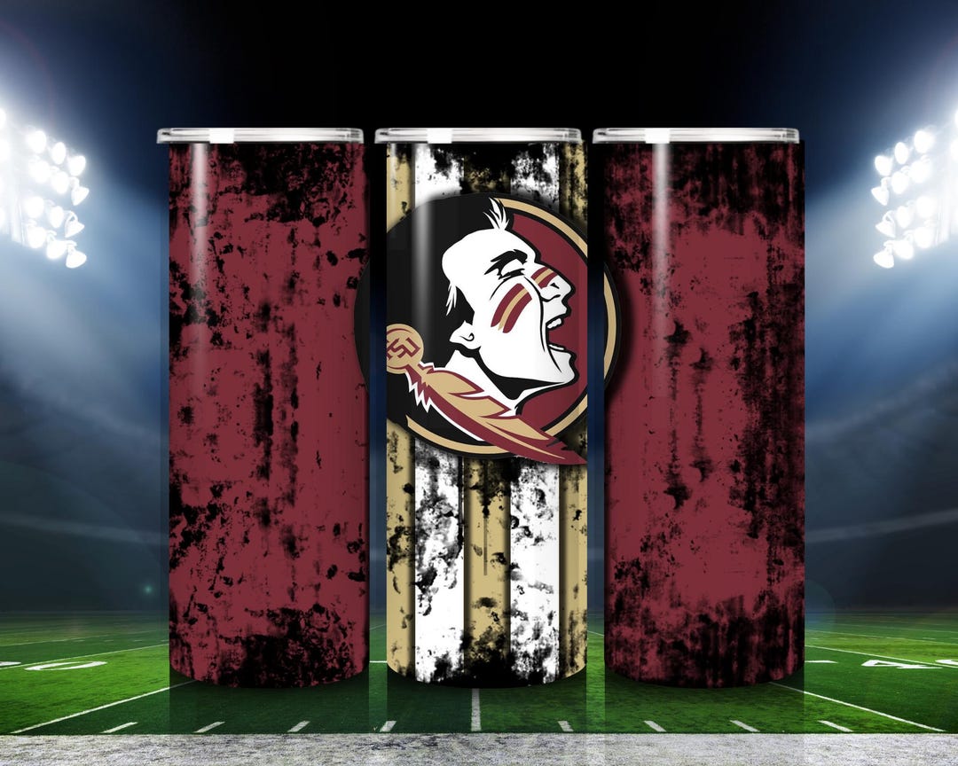 FSU Seminoles Tumbler Football Tumbler 20oz, Game Day Stainless Steel ...