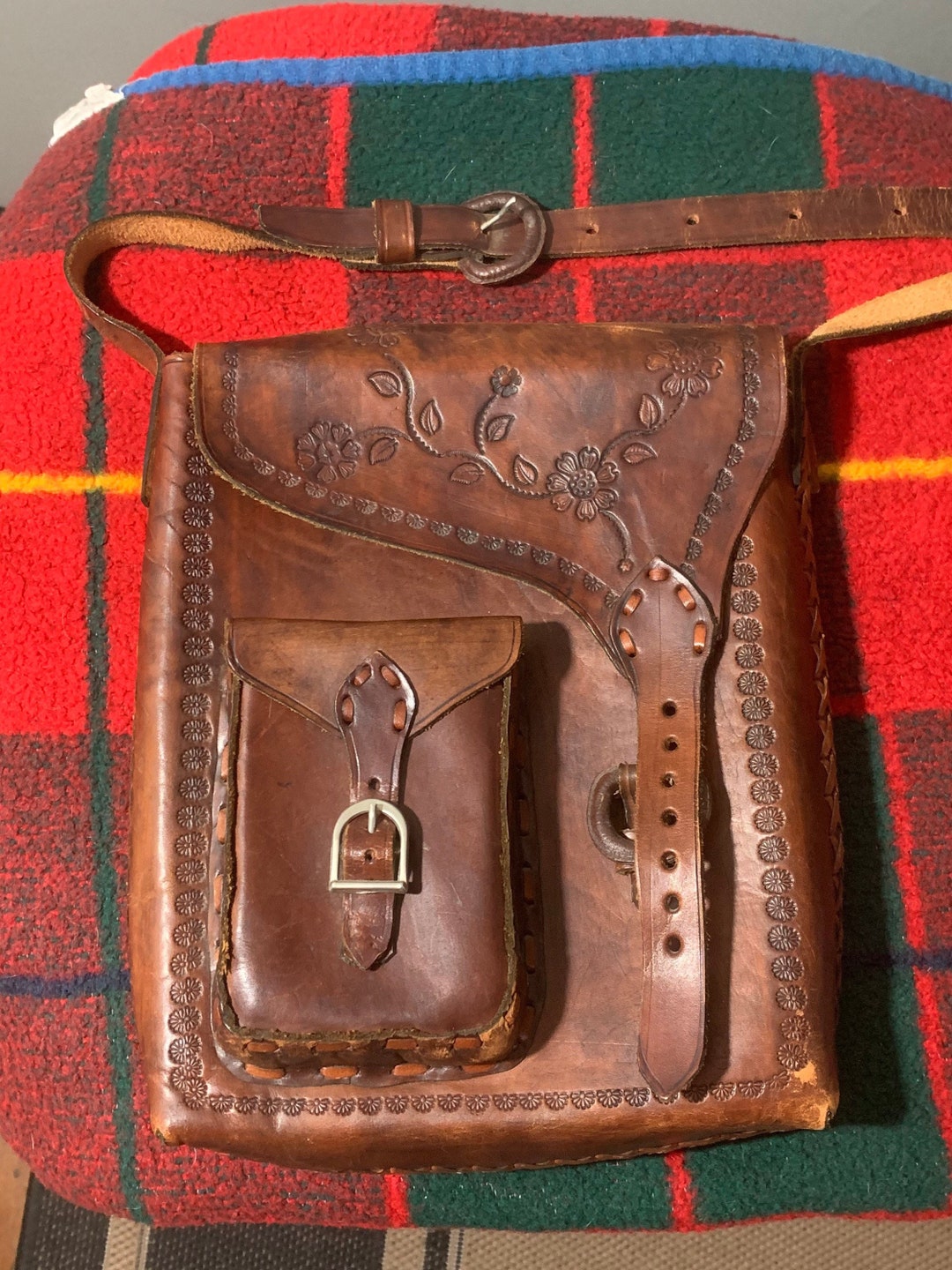 Vintage Mayan Mandala Handmade Leather Purse - Etsy