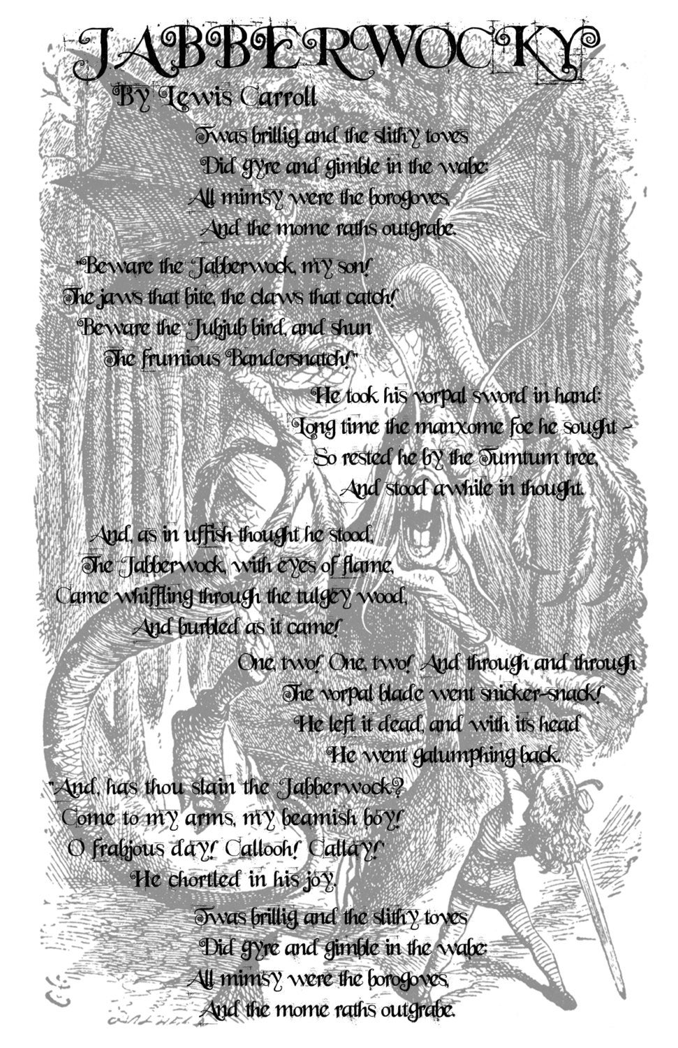 Jabberwocky Lewis Carroll
