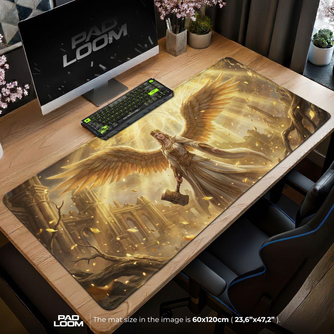 Queen Marika Gaming Mouse Pad, Elden Ring Desk Mat, Golden Order Art ...