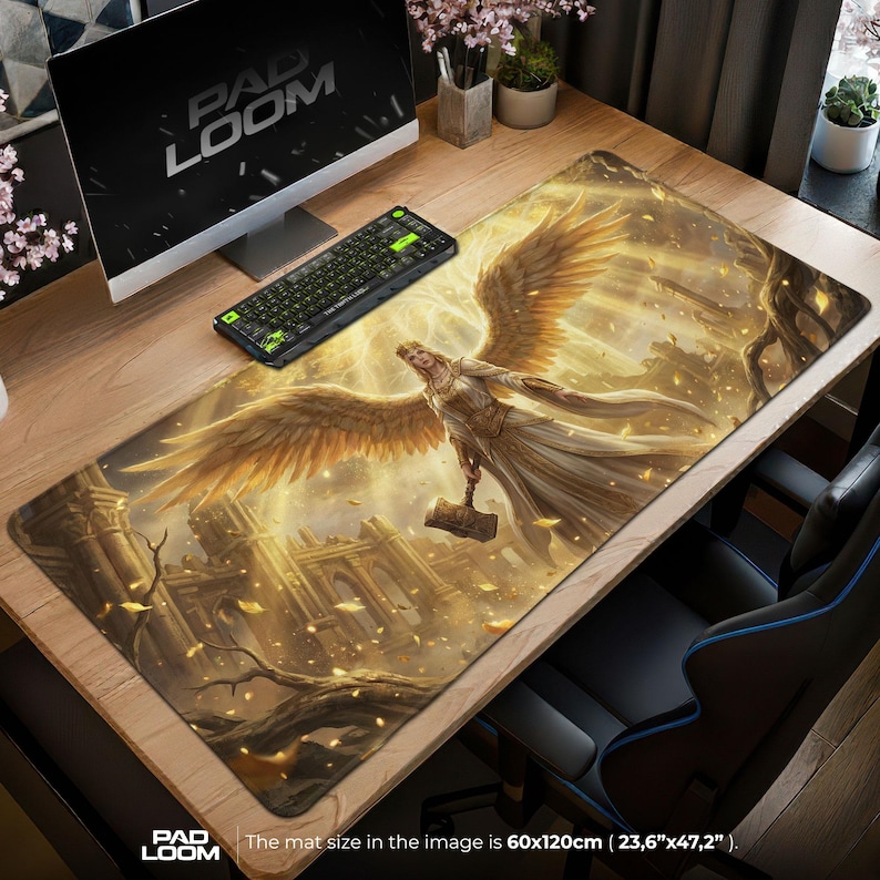 Queen Marika Gaming Mouse Pad, Elden Ring Desk Mat, Golden Order Art ...
