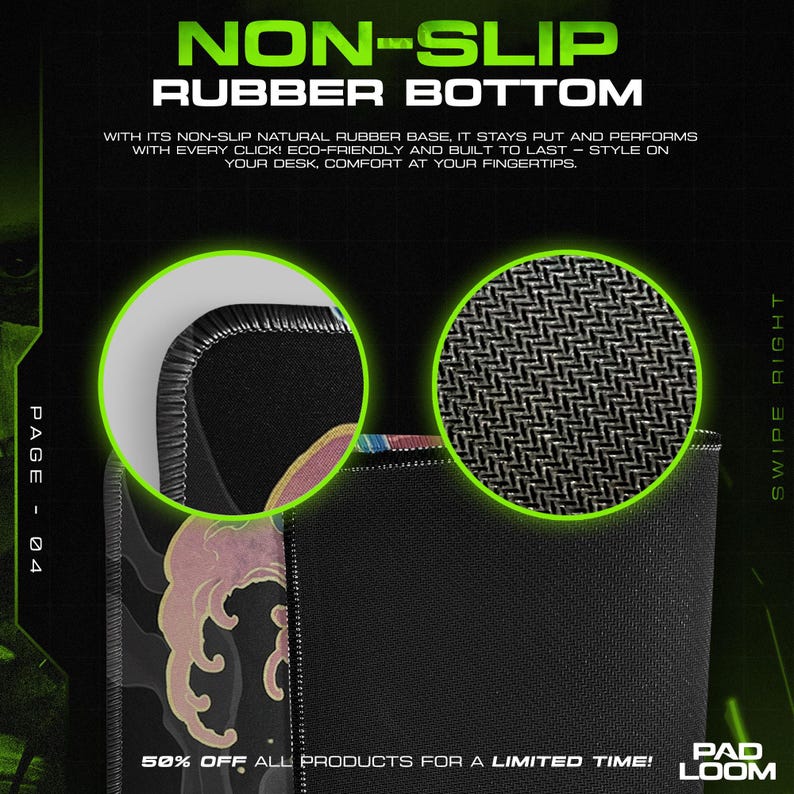 Godzilla Gaming Mouse Pad, Great Wave Desk Mat, Japanese Ukiyo-e Kaiju ...