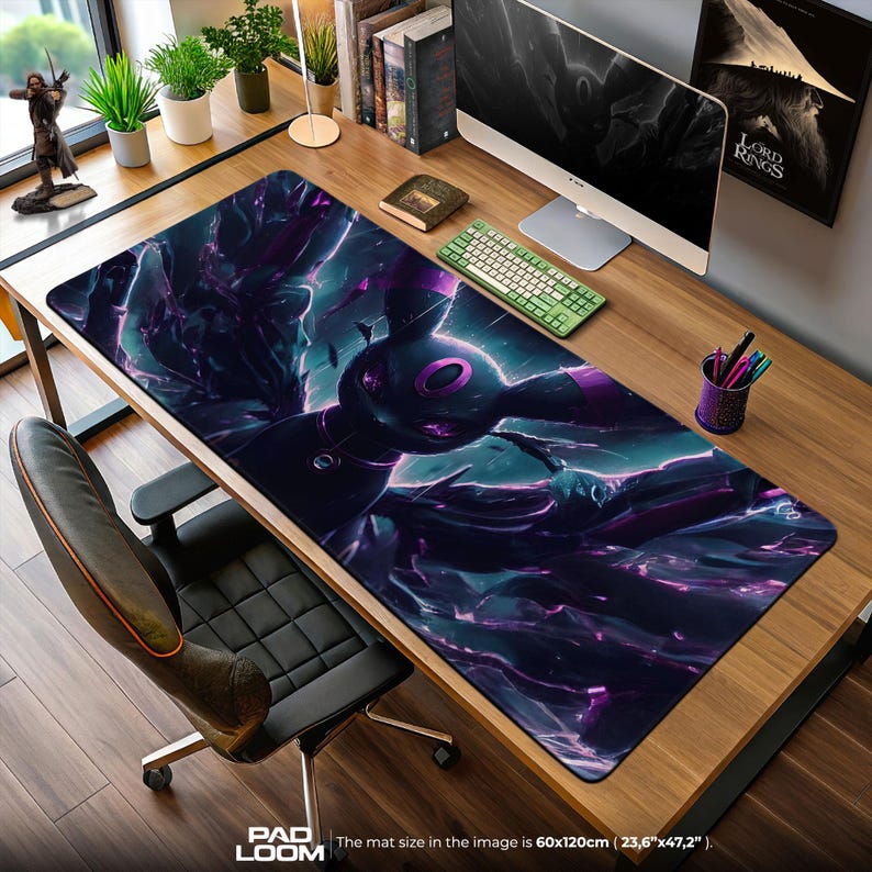 Umbreon Desk Mat, Dark Pokémon Gaming Mat, Eeveelution Fan Art - Etsy