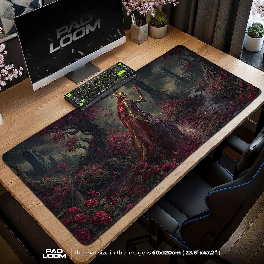 Malenia Elden Ring Mouse Pad, Blade of Miquella Desk Mat, Scarlet Rot ...