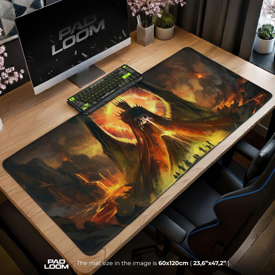Sauron Mouse Pad, Lord of the Rings Desk Mat, Mordor Gaming Mousepad ...