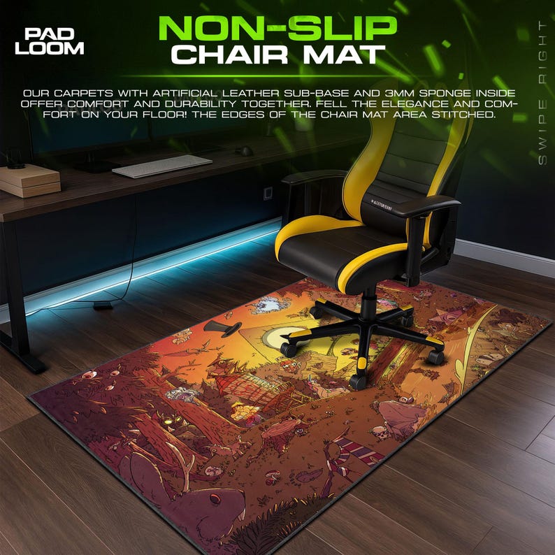 Gravity Falls Desk Mat: Mystery Shack Cartoon Art Gaming Mousepad - Etsy