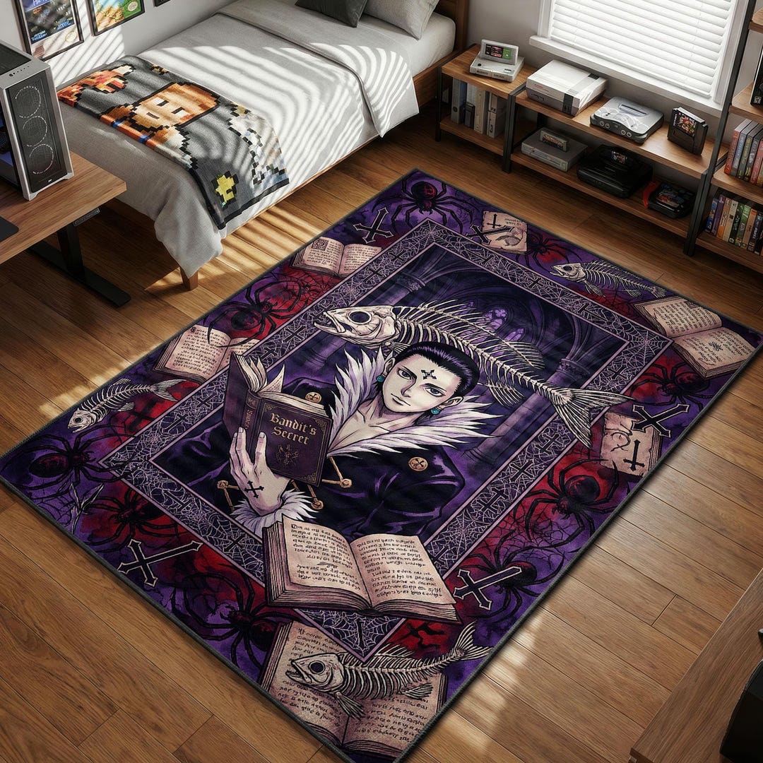 Chrollo Lucilfer Phantom Troupe Area Rug, Hunter X Hunter Anime Decor ...